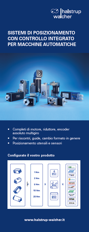 SISTEMI DI POSIZIONAMENTO CON CONTROLLO INTEGRATO PER MACCHINE AUTOMATICHE