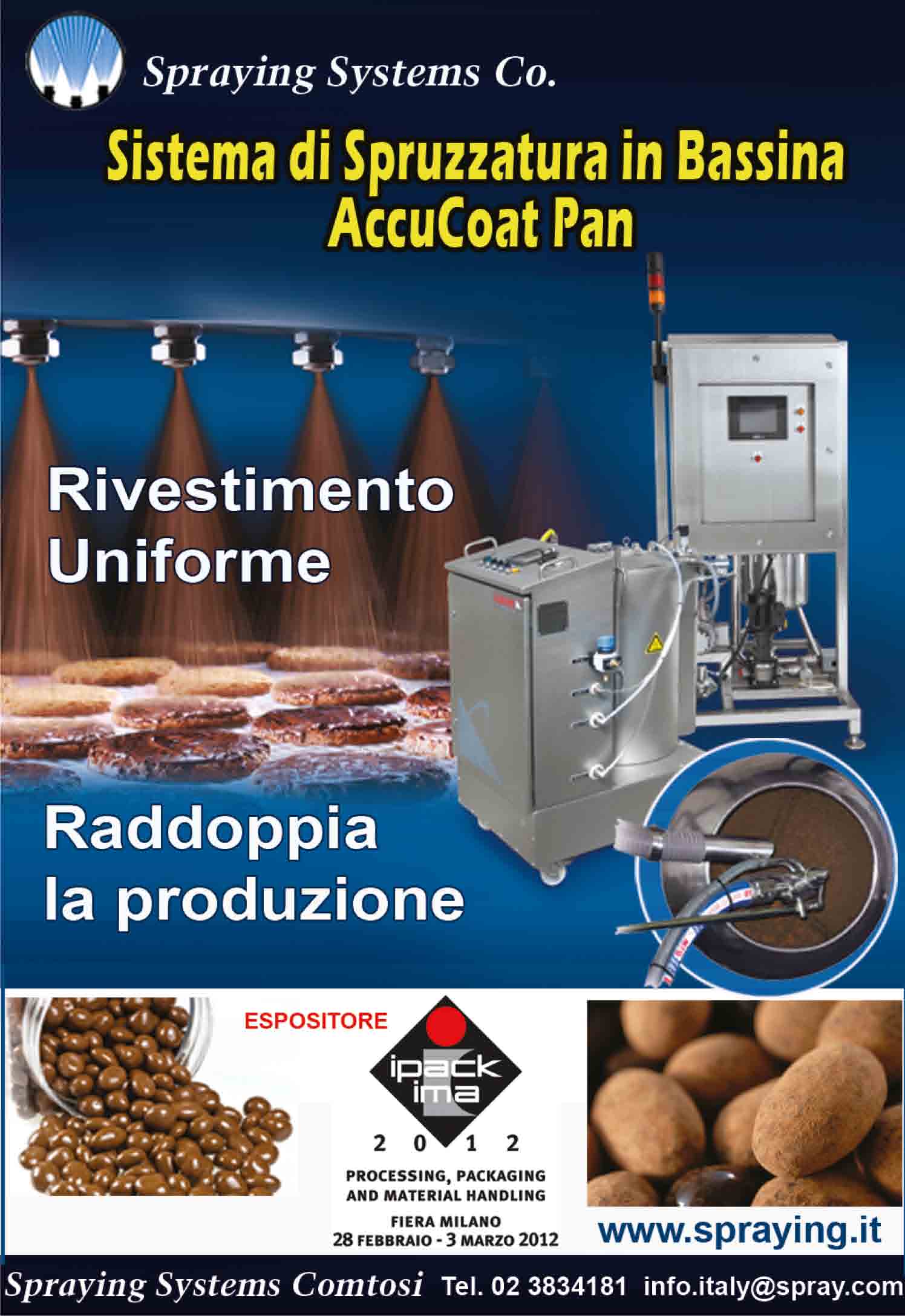 Sistema di spruzzatura in Bassina AccuCoat Pan