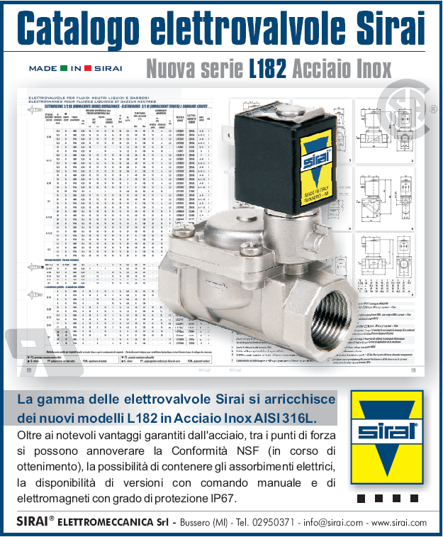Catalogo elettrovalvole Sirai